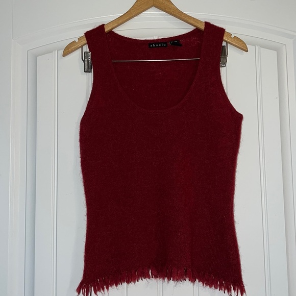 Saks Fifth Avenue | Tops | Mohair Blend Sweater Shell Swank Top Somali ...